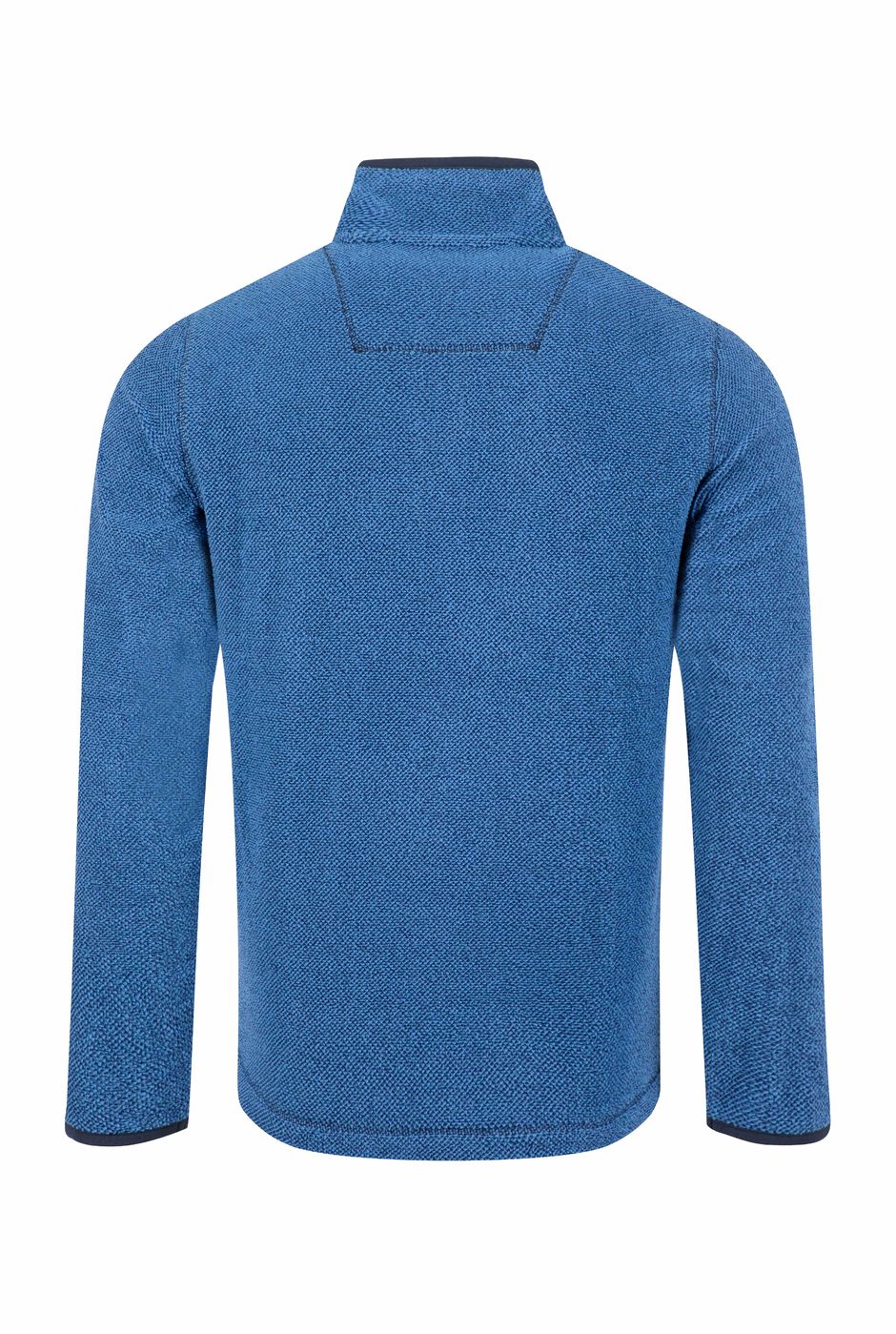 Errill 1/4 Zip Textured Fleece Blue Sapphire | Weird Fish
