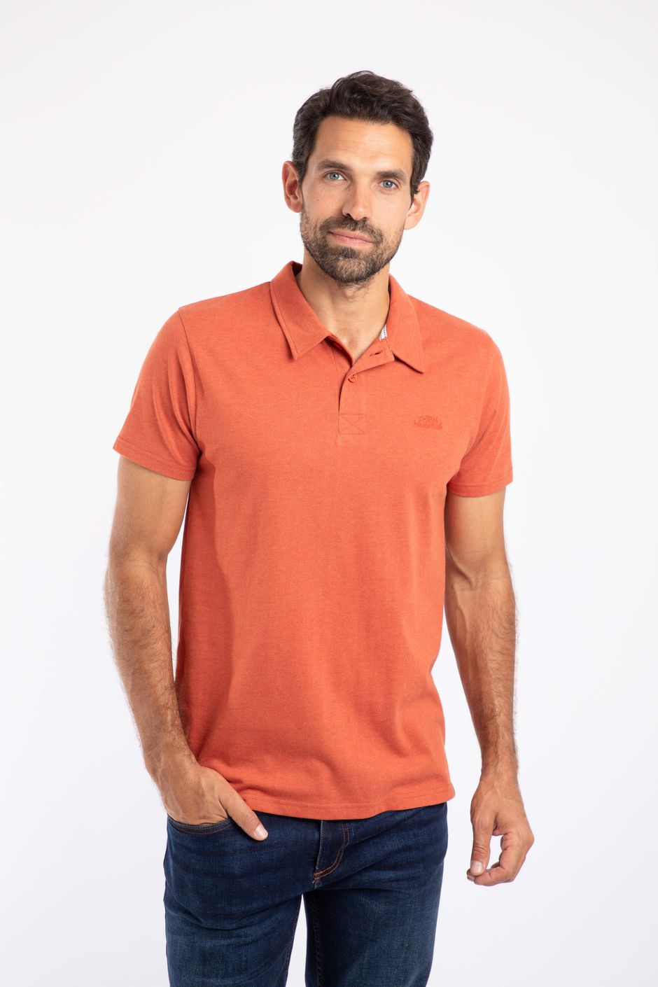 Jetstream Branded Polo Rust Leaves | Weird Fish