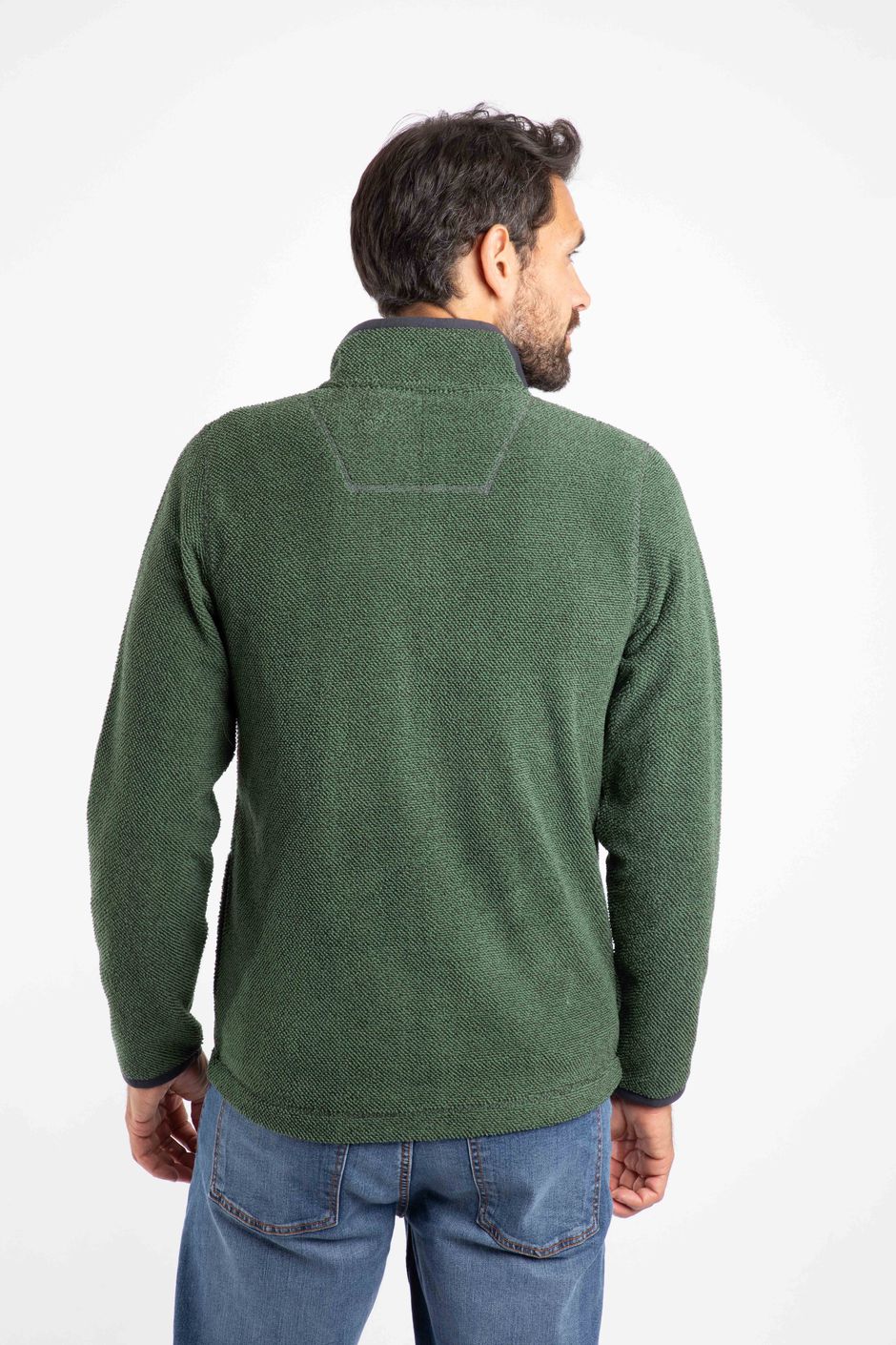 Merrill Full Zip Textured Fleece Shaded Spruce | Weird Fish