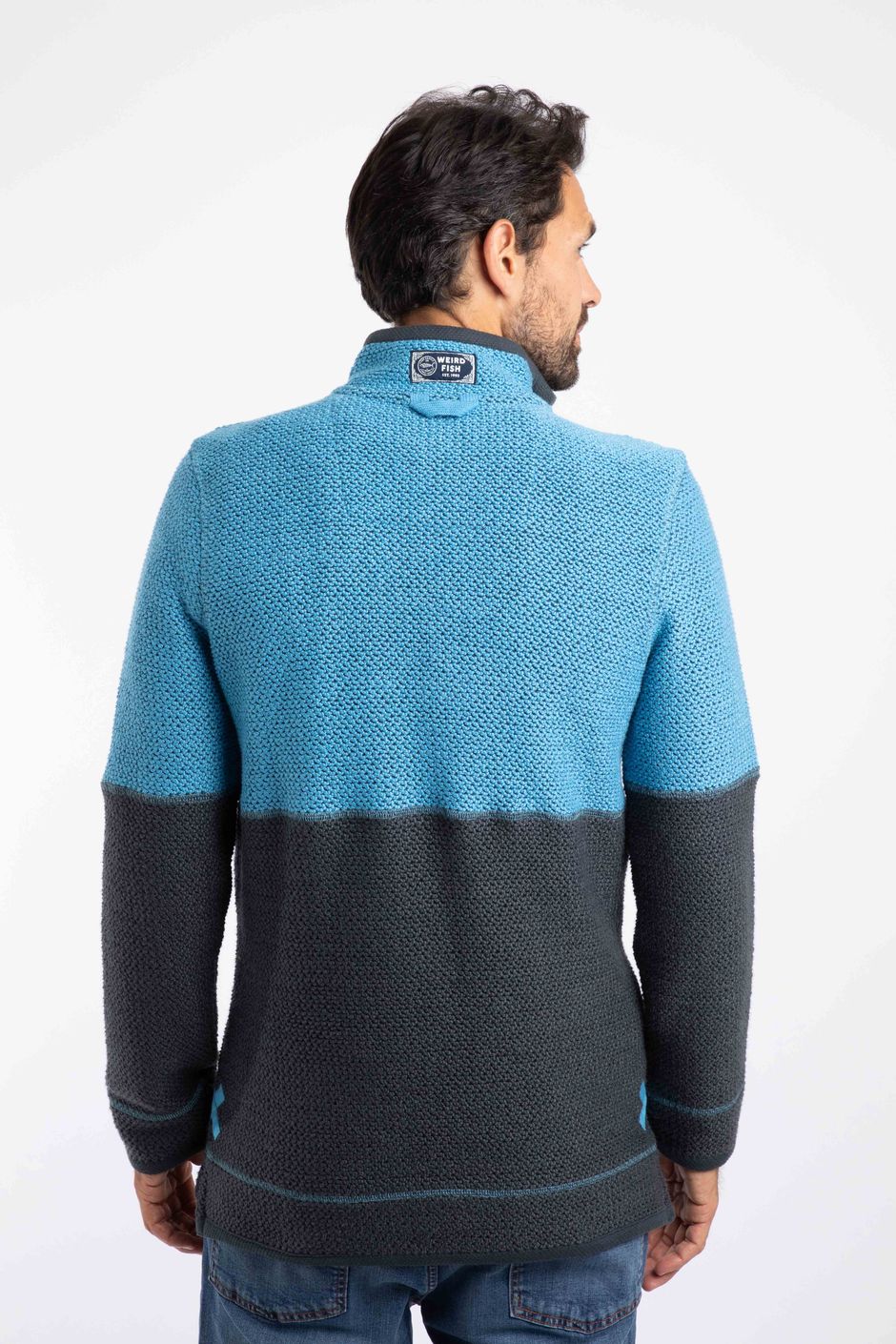 Kielder 1/4 Zip Limited Edition Macaroni Pacific Blue | Weird Fish
