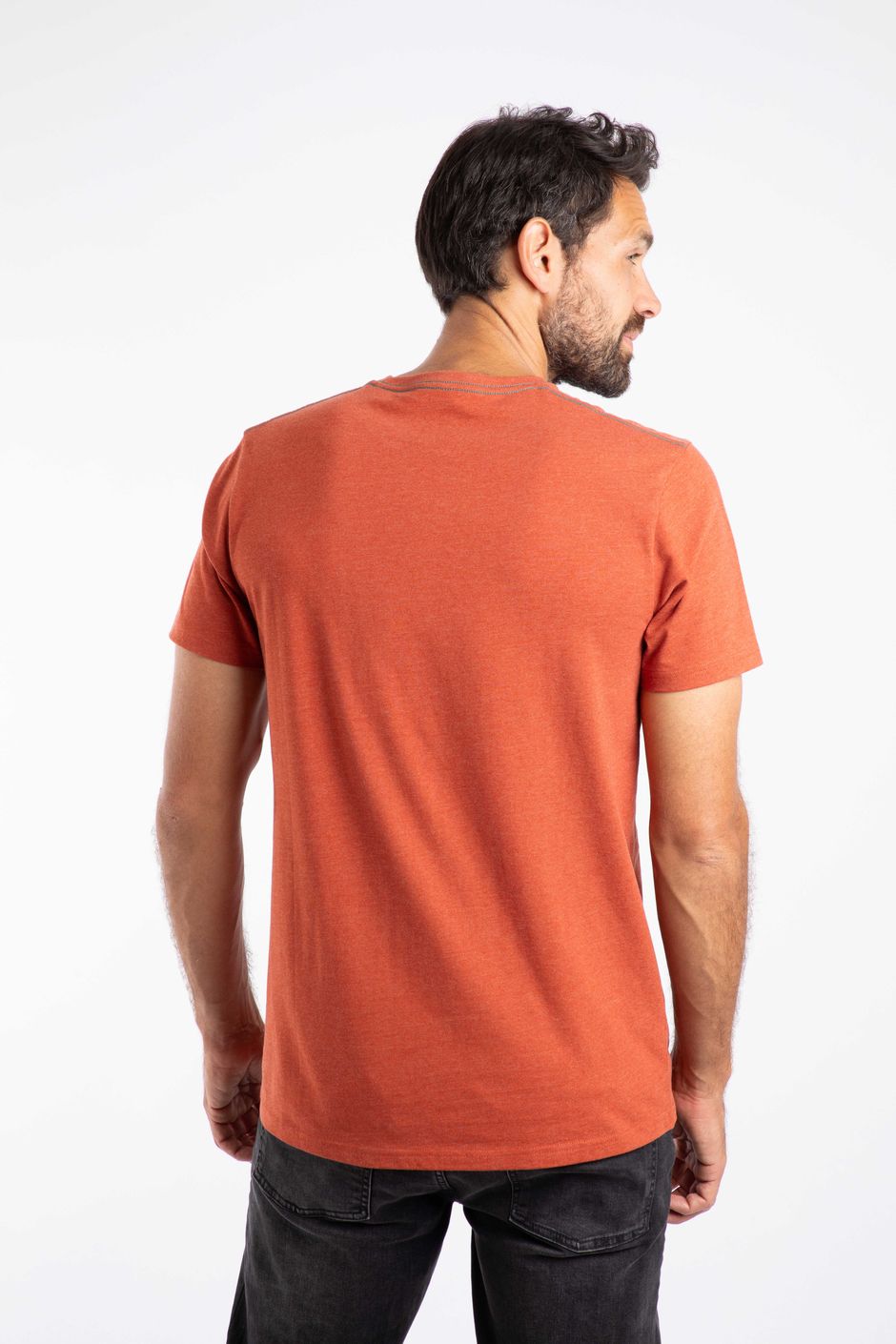 Waves Front Print Graphic T-Shirt Rust Leaves | Weird Fish