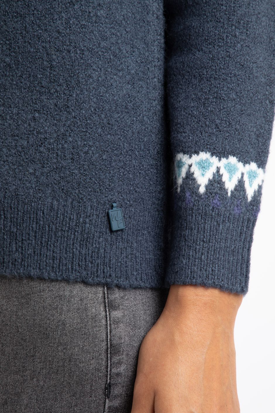 Lowell Fair Isle Jumper Navy | Weird Fish