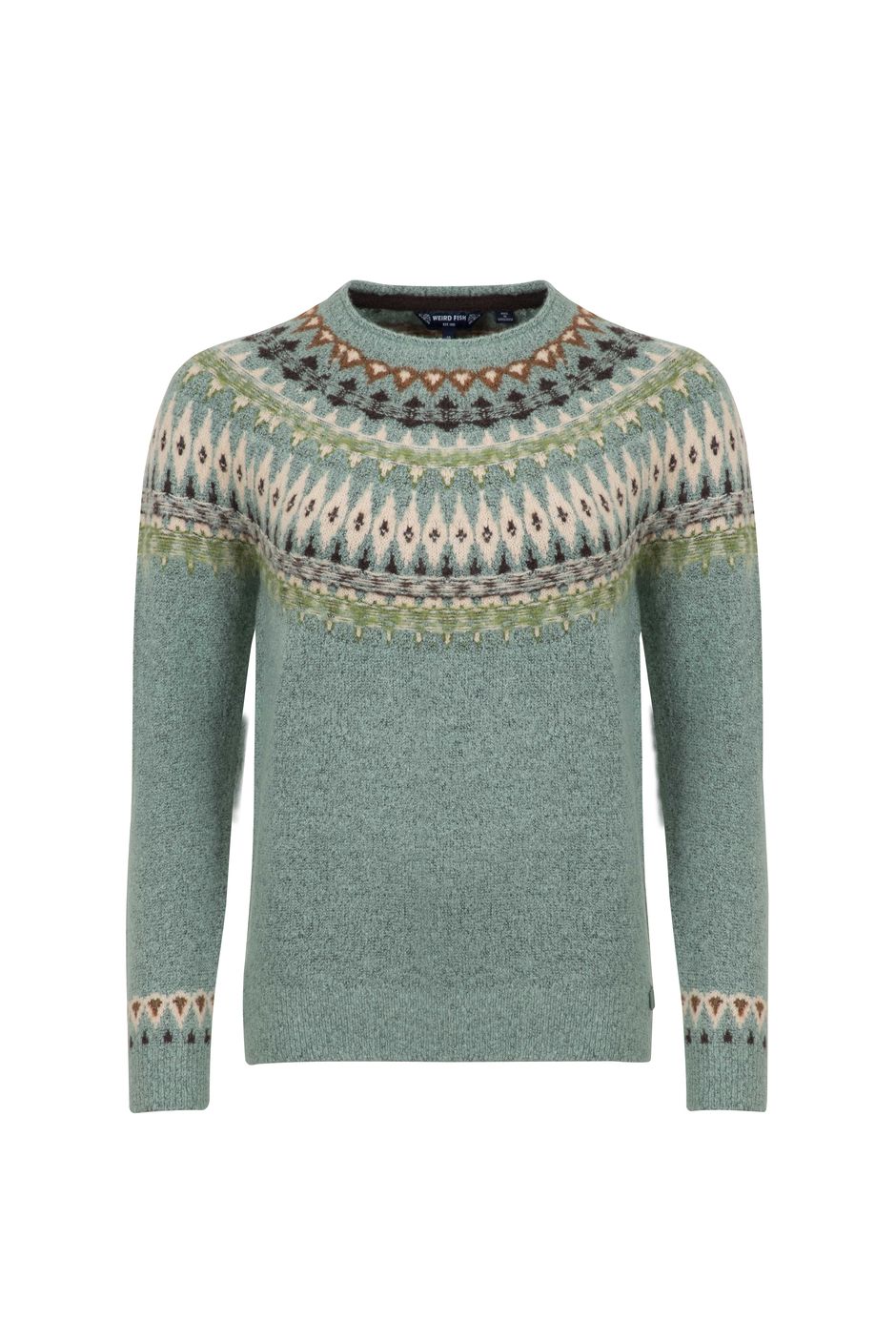 Lowell Fair Isle Jumper Sea Mist | Weird Fish