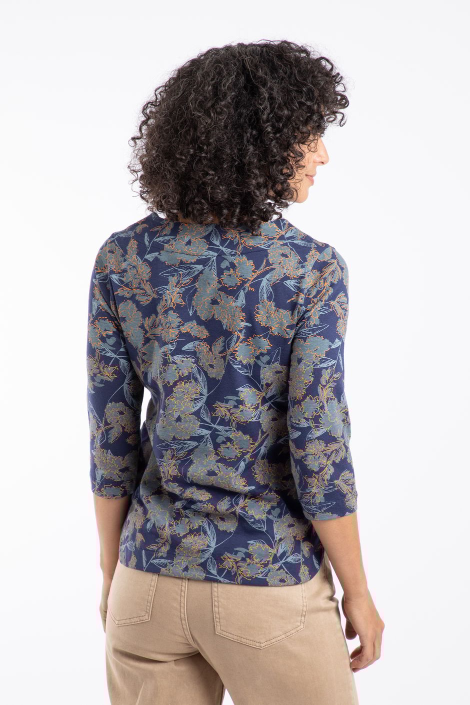 Pinto Printed Jersey T-Shirt Moonlight Blue | Weird Fish