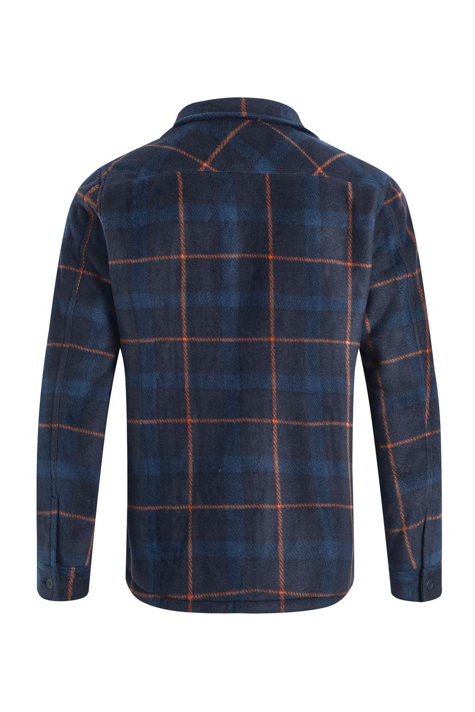 Tyburn Check Fleece Shacket Navy | Weird Fish
