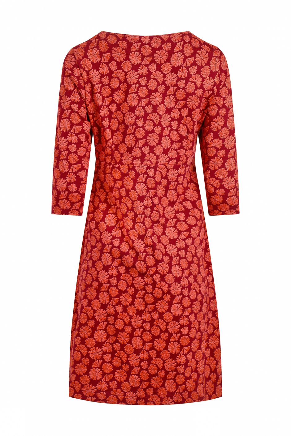 Starshine Organic Cotton Printed Jersey Dress Garnet | Weird Fish