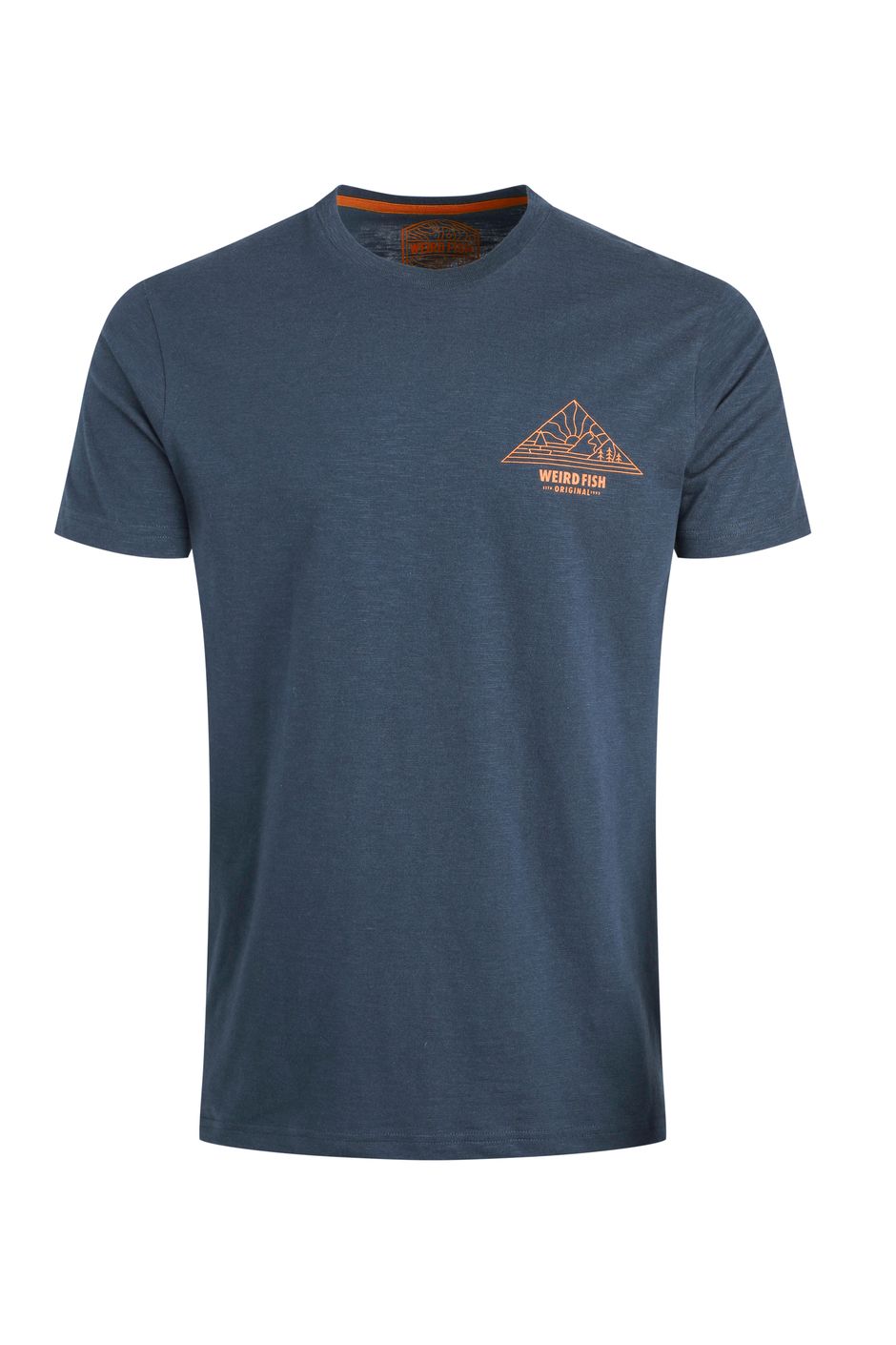 Pyramid View Back Print Graphic T-Shirt Navy | Weird Fish