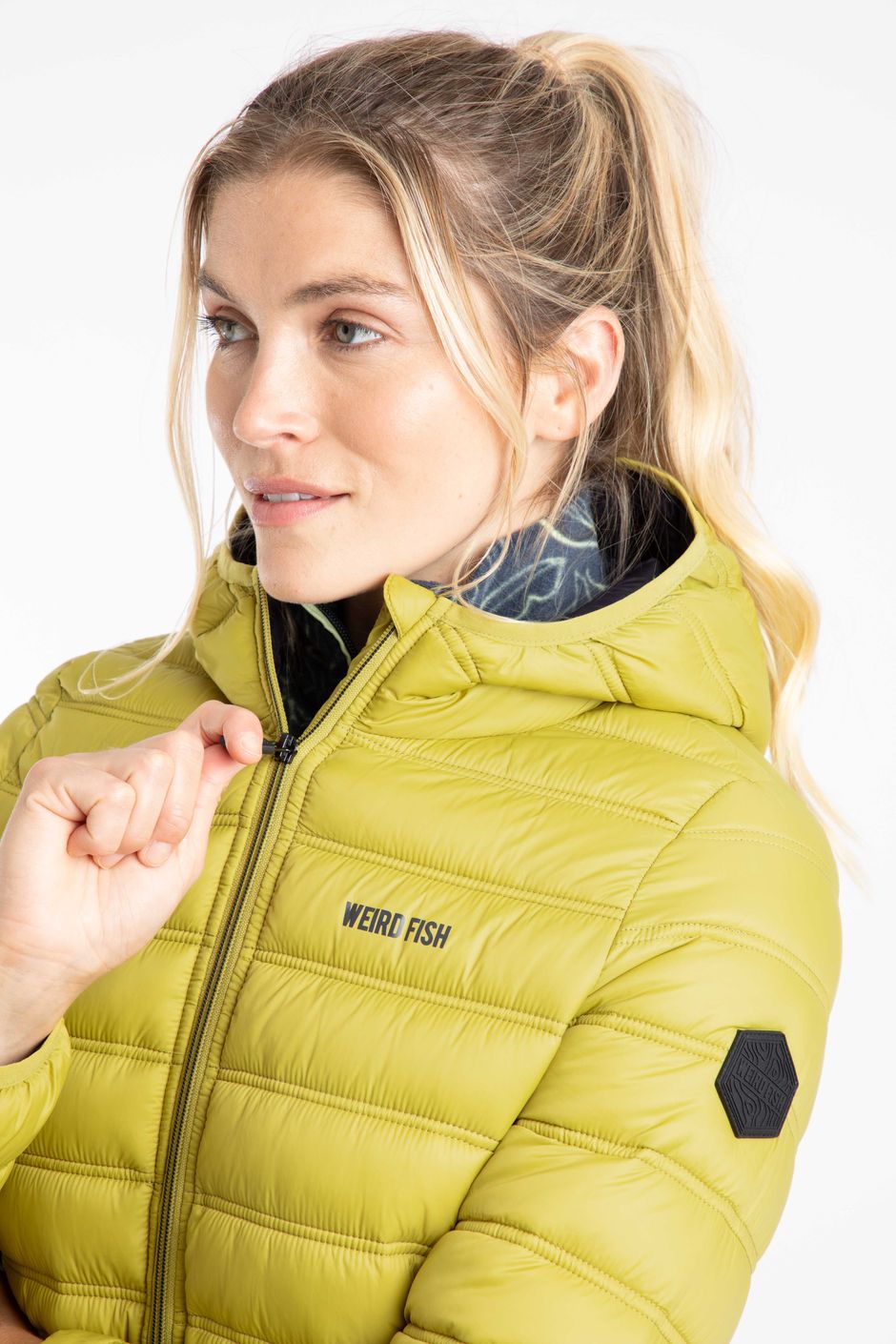 Ravinia Lightweight Padded Mid-Line Jacket Tarragon | Weird Fish