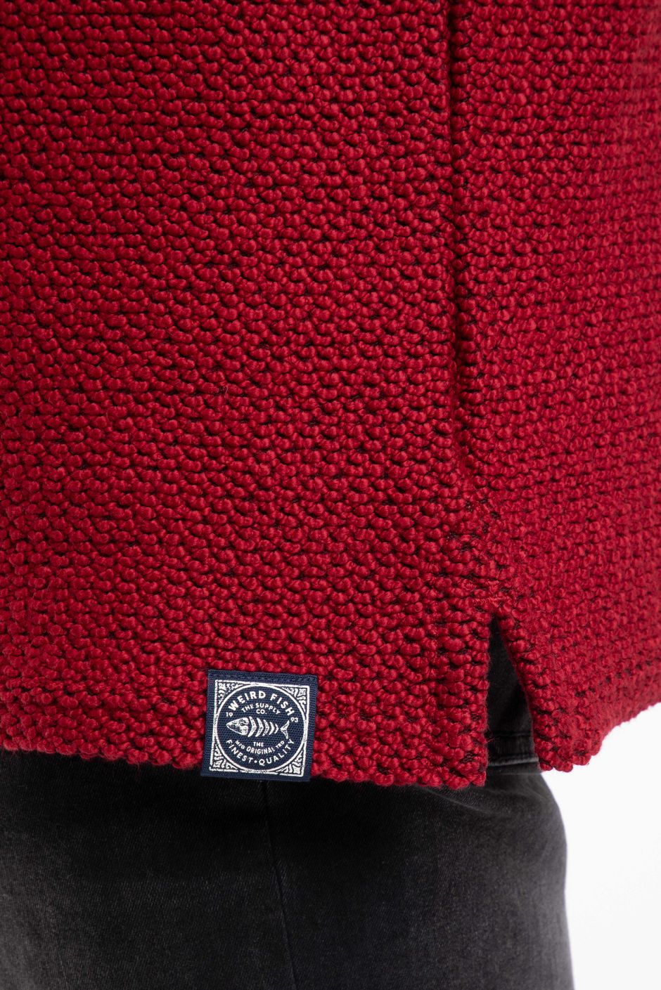 Cruiser 1/4 Zip Macaroni Garnet | Weird Fish