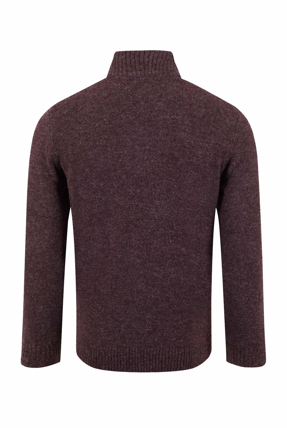 Altwood 1/4 Zip Jumper Aubergine | Weird Fish