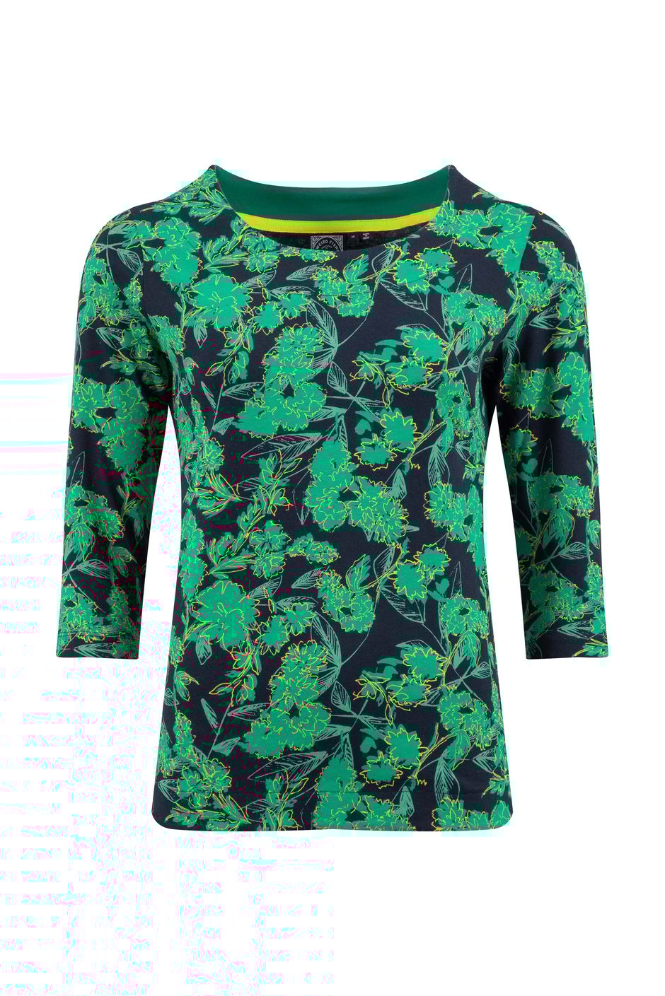 Rachel Printed Jersey Tee Night Blue | Weird Fish