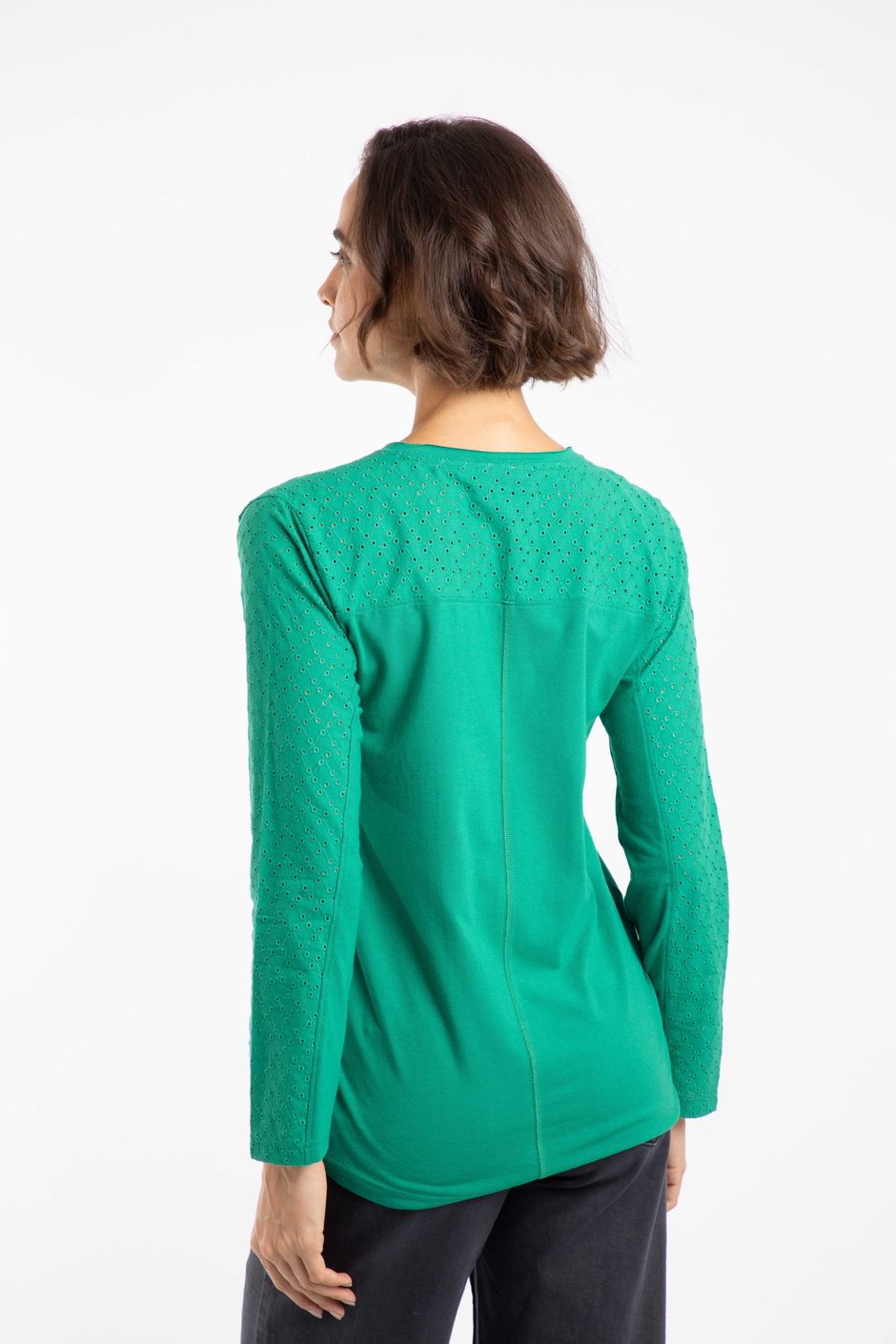 Topia Organic Cotton Long Sleeve Outfitter Top GreenIvy | Weird Fish