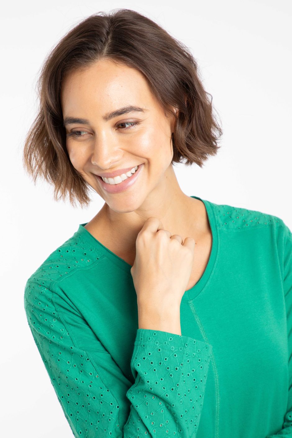 Topia Organic Cotton Long Sleeve Outfitter Top GreenIvy | Weird Fish