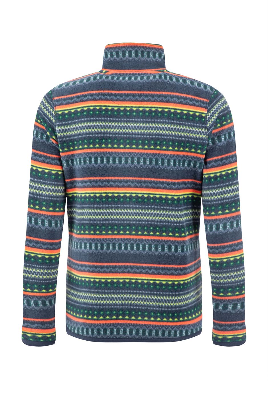 Rochelle Full Zip Printed Micro Fleece Deep Sea Blue | Weird Fish