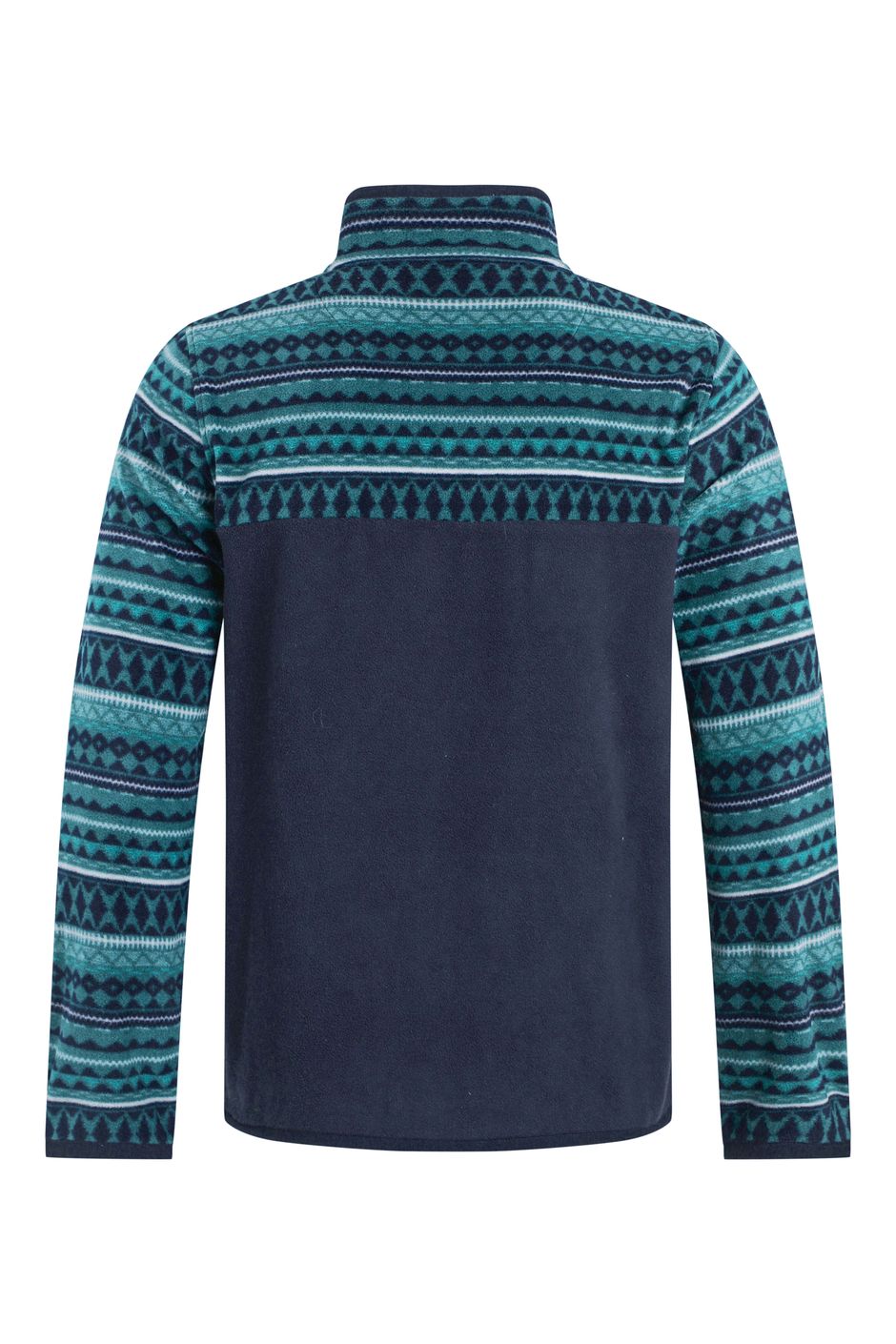 Gilbert Qtr Zip Printed Micro Fleece Cedar Green | Weird Fish