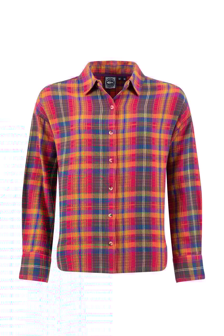 Lynsky Brushed Check Shirt Fuchsia Punch | Weird Fish