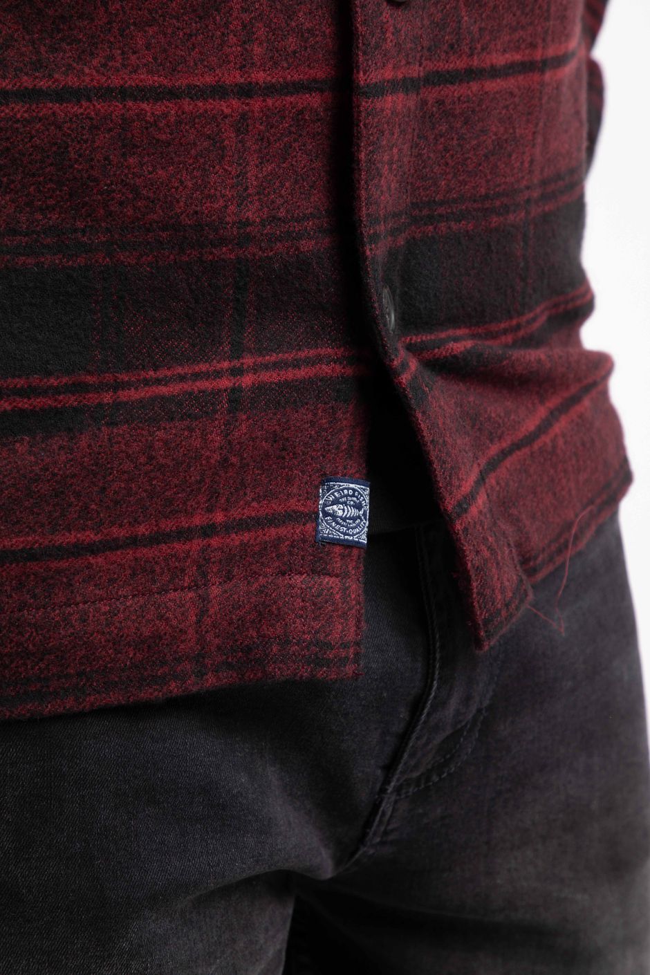 Bosco Check Over Shirt Garnet | Weird Fish
