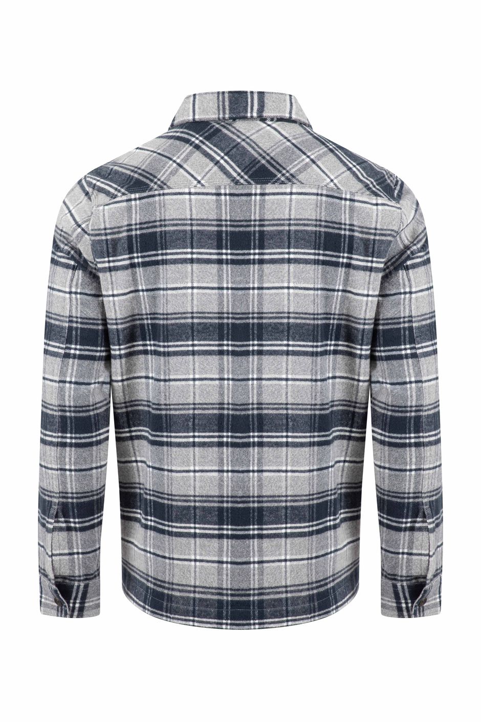 Bosco Check Over Shirt Grey | Weird Fish
