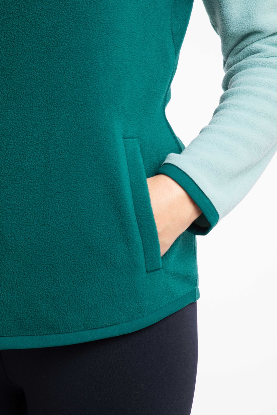 Rowan Colour Block Micro Fleece Cedar Green | Weird Fish