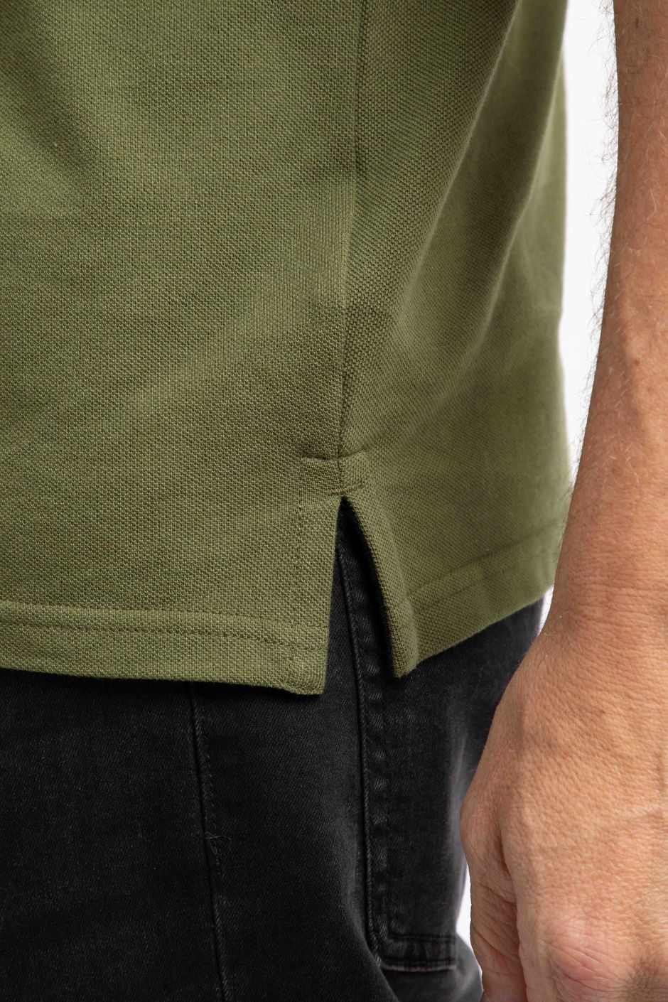 Dylan Organic Cotton Tipped Collar Polo Winter Green | Weird Fish