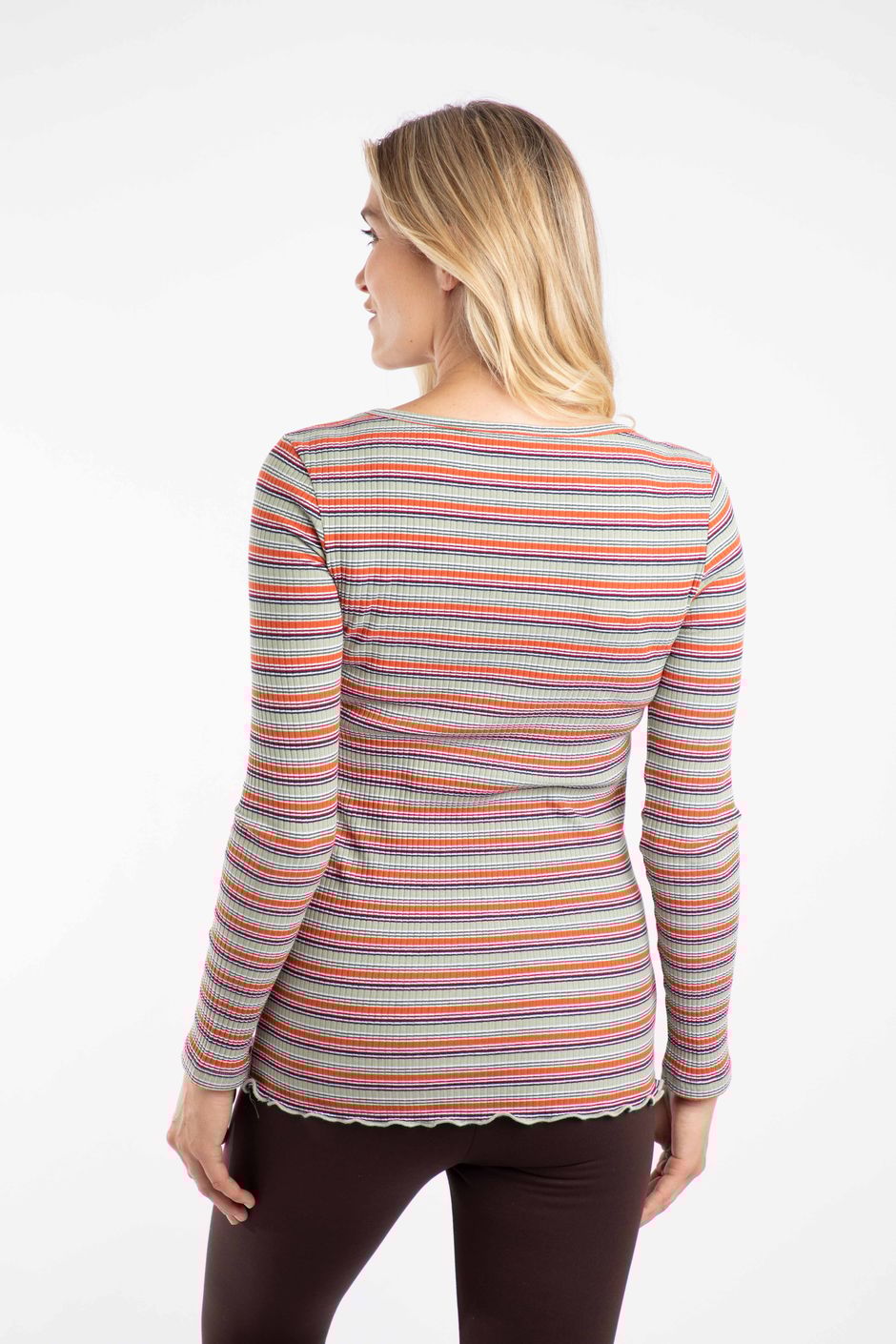 Thorne Ribbed Long Sleeve Top Garnet | Weird Fish