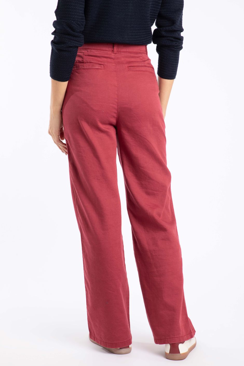Farida Wide Leg Trouser Garnet | Weird Fish