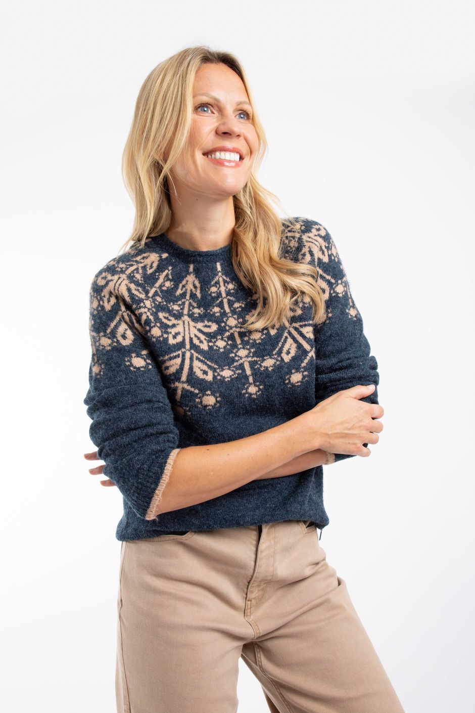 Miska Fair Isle Jumper Navy | Weird Fish