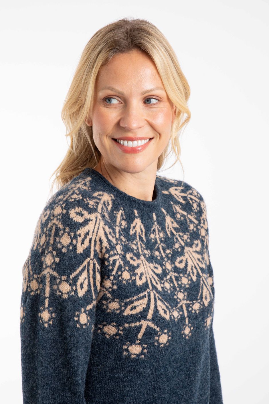 Miska Fair Isle Jumper Navy | Weird Fish