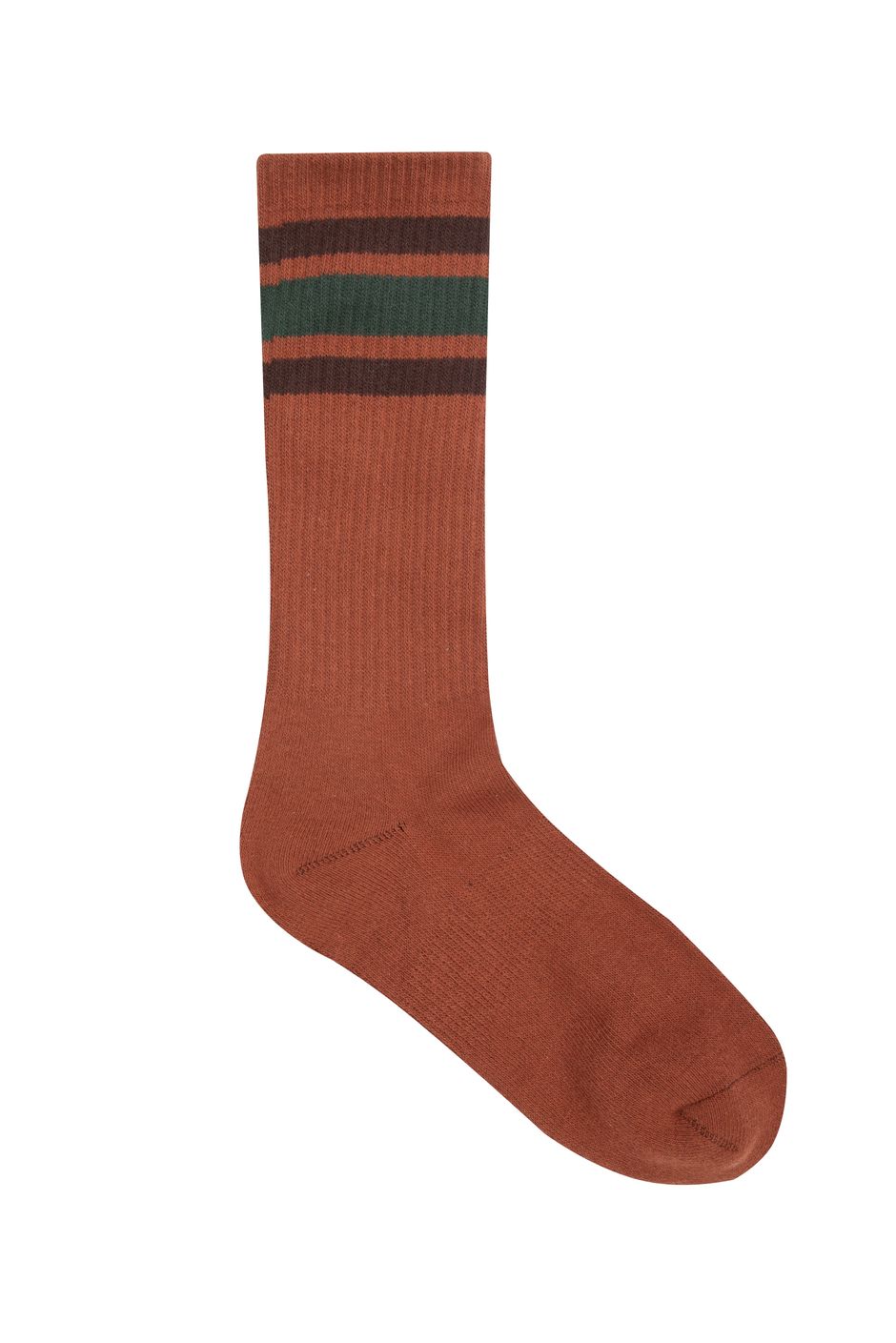 Fernvale Striped Boot Sock 3pk Rust Leaves | Weird Fish
