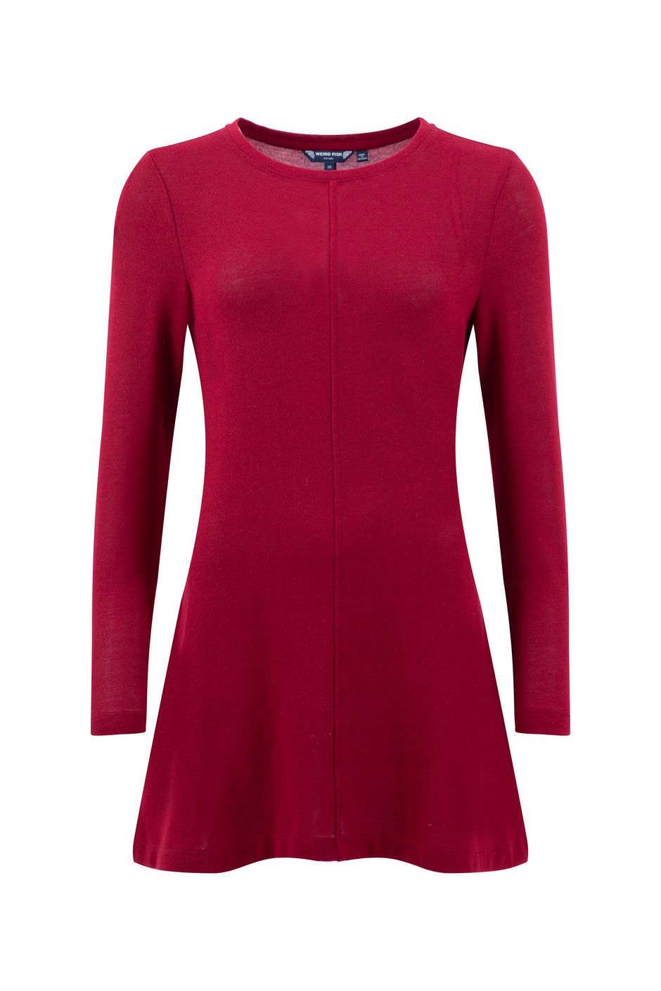 Ruby Long Sleeve Soft Touch Tunic Garnet | Weird Fish