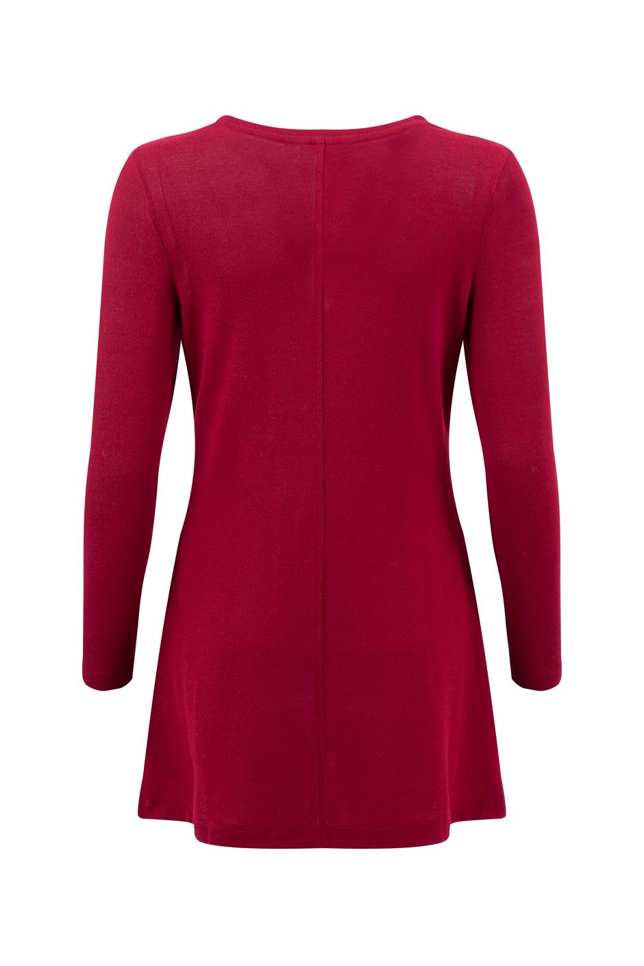 Ruby Long Sleeve Soft Touch Tunic Garnet | Weird Fish