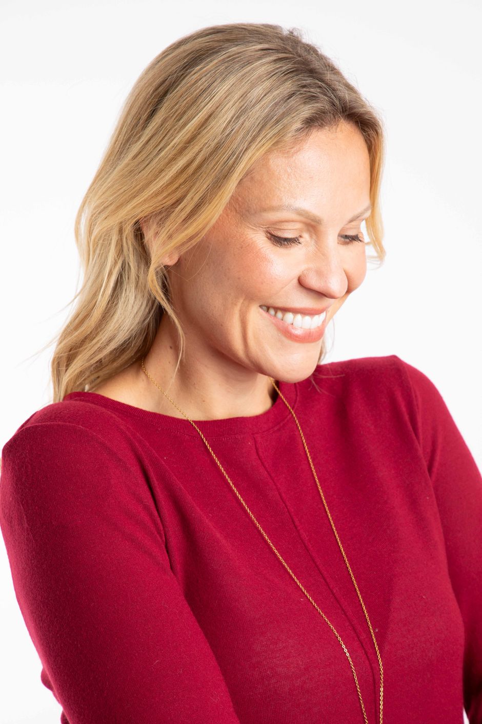 Ruby Long Sleeve Soft Touch Tunic Garnet | Weird Fish