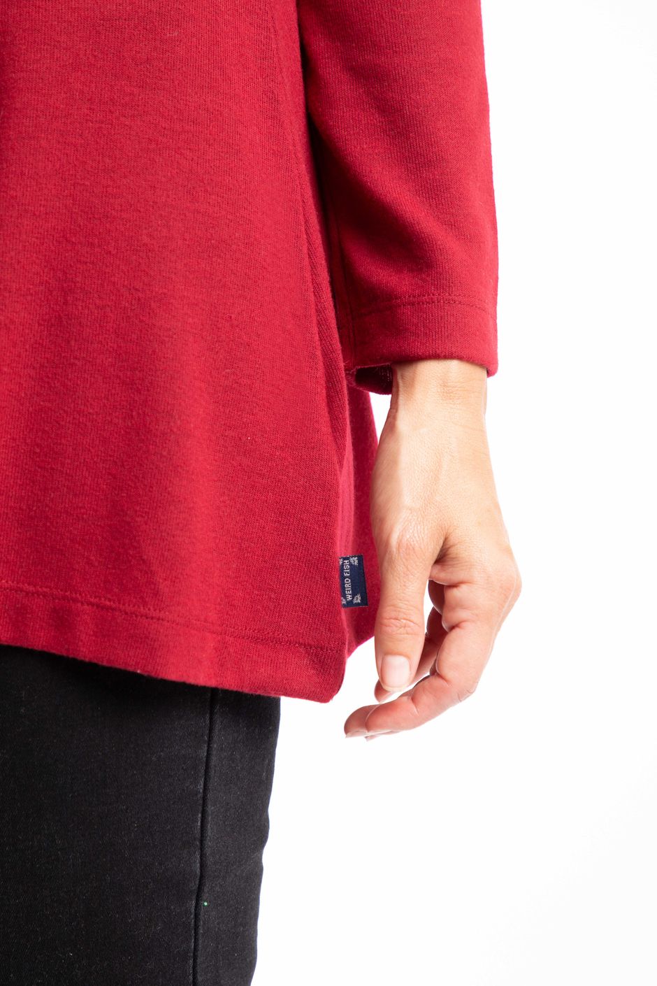 Ruby Long Sleeve Soft Touch Tunic Garnet | Weird Fish