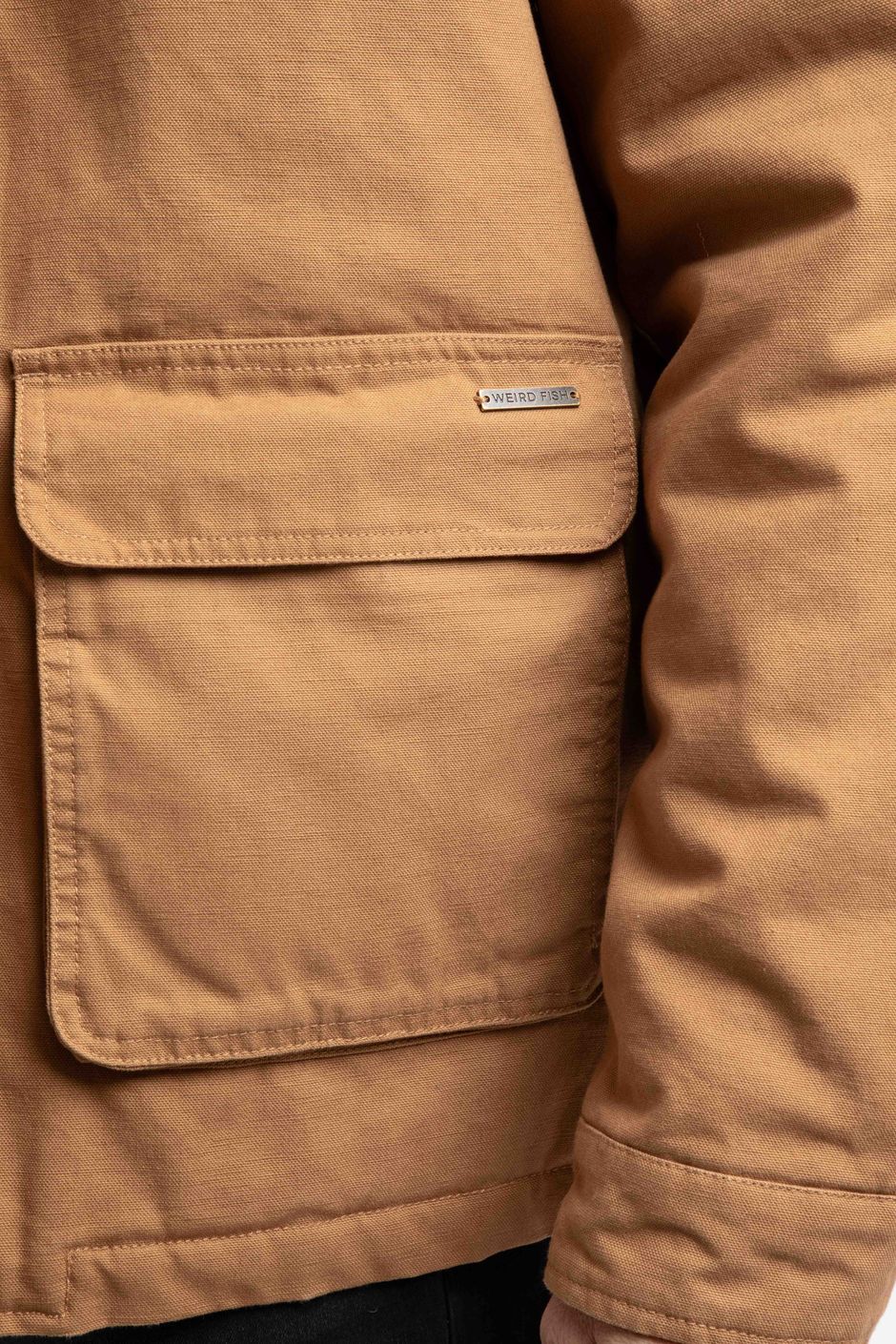 Barnaby Padded Canvas Barn Jacket Chestnut | Weird Fish