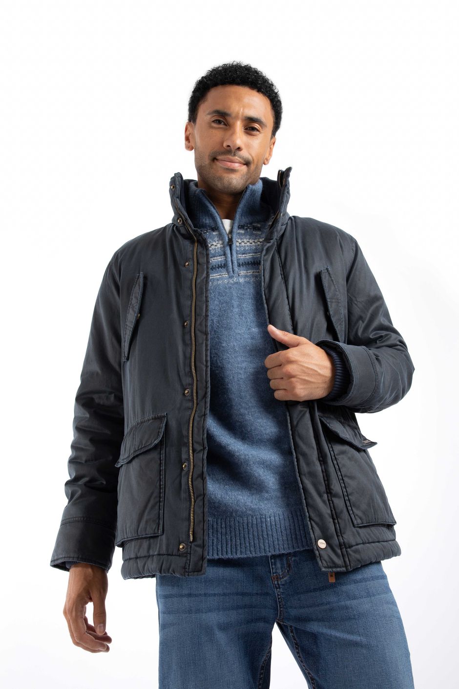 Thunderchief Wadded Field Jacket Navy | Weird Fish
