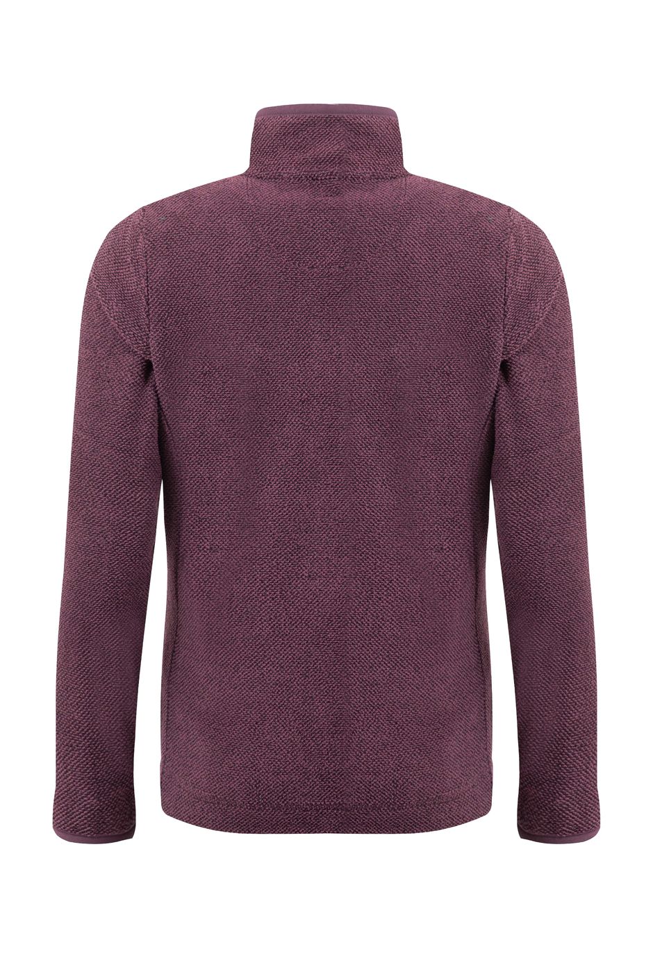 Cheryl Textured Full Zip Fleece Aubergine | Weird Fish