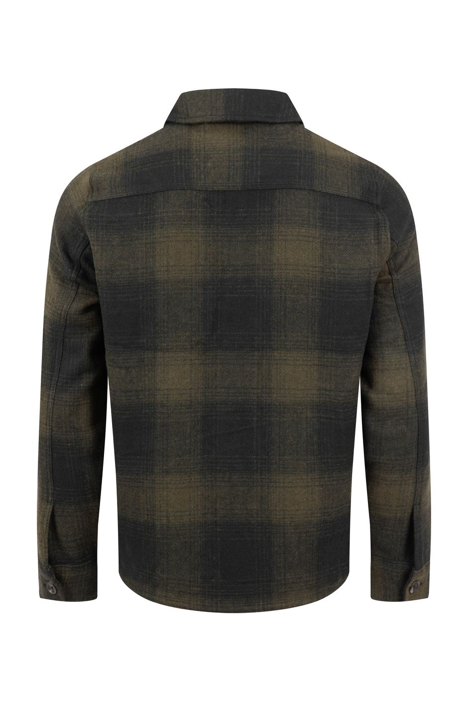 Ryburn Check Over Shirt Dark Olive | Weird Fish