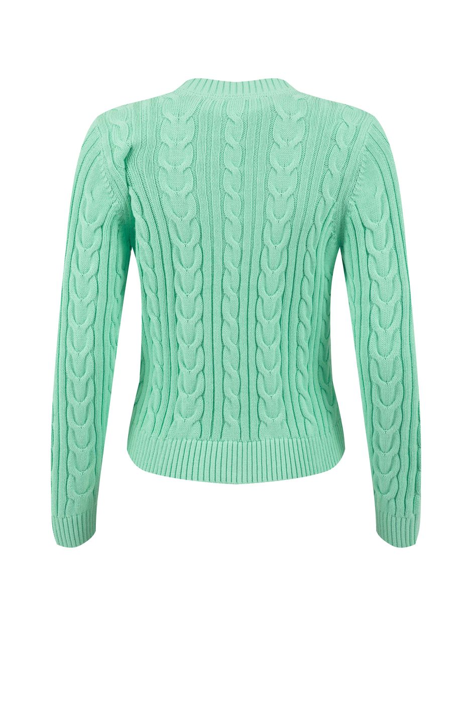 Constance Cable Knit Cardigan Apple Mint | Weird Fish
