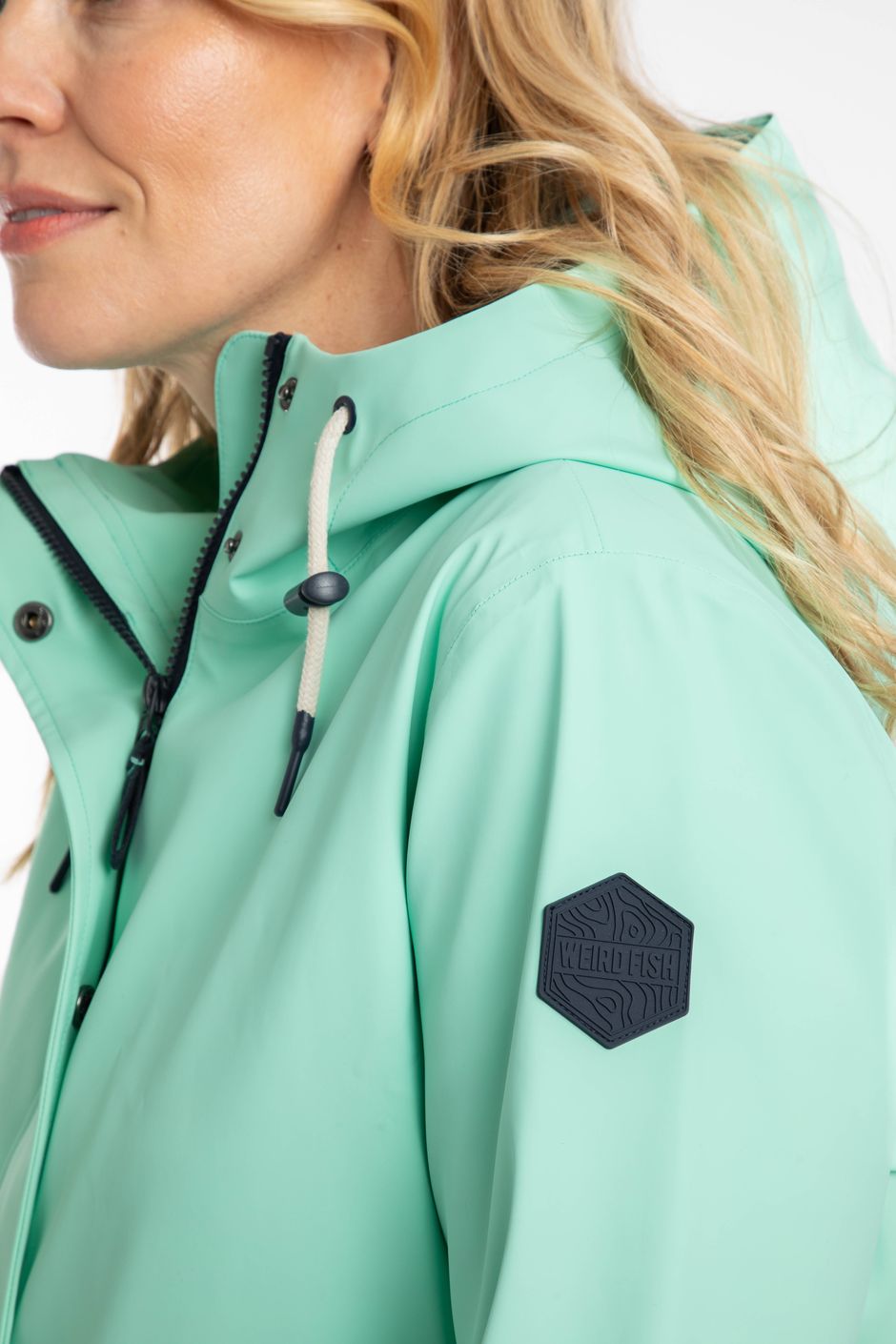 Faros Waterproof Rain Jacket Apple Mint | Weird Fish