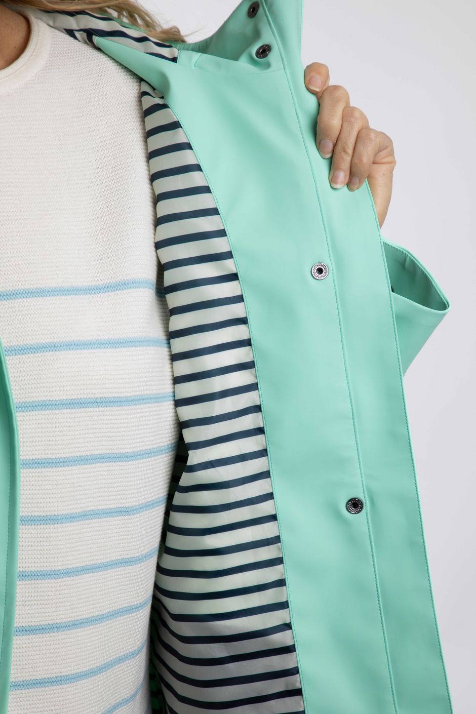 Faros Waterproof Rain Jacket Apple Mint | Weird Fish