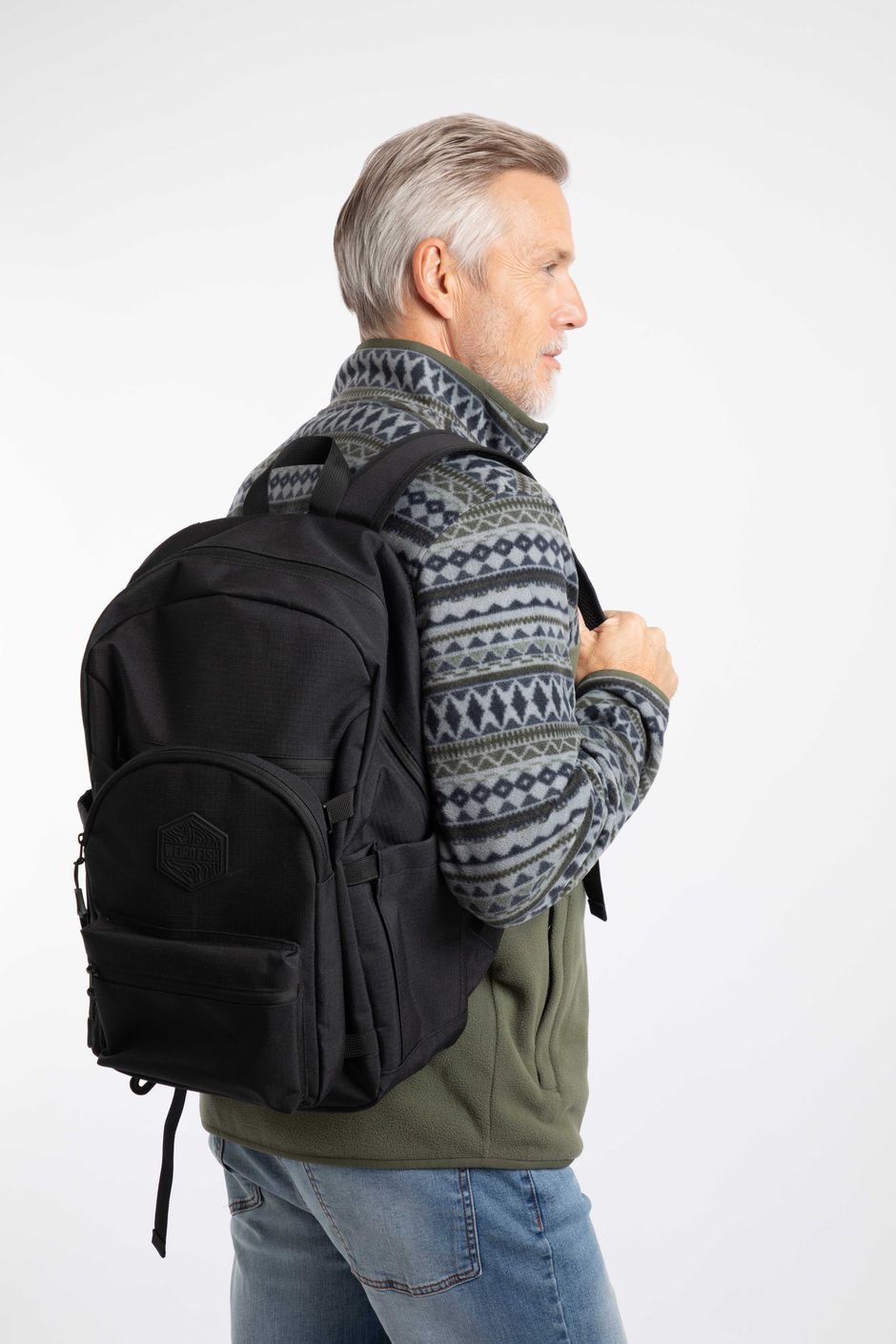 Reacher Two-In-One Backpack Black | Weird Fish