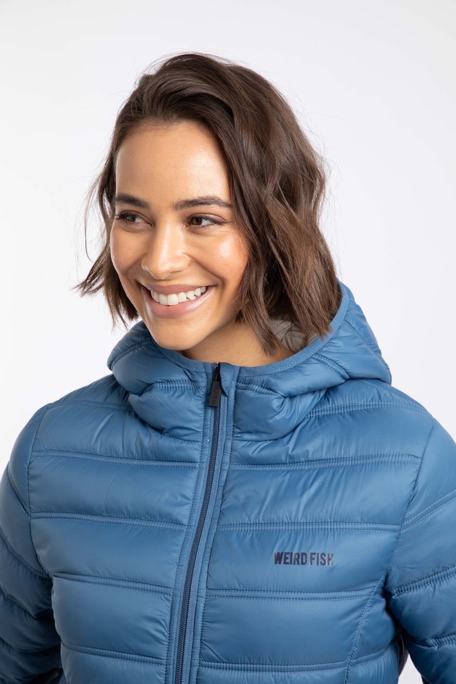 Eshka Lightweight Padded Jacket Washed Blue | Weird Fish