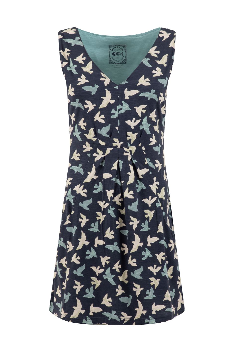 Indus Printed Jersey Tunic Midnight | Weird Fish
