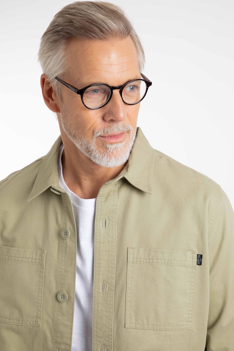 Bear Workwear Twill Overshirt Laurel Green | Weird Fish