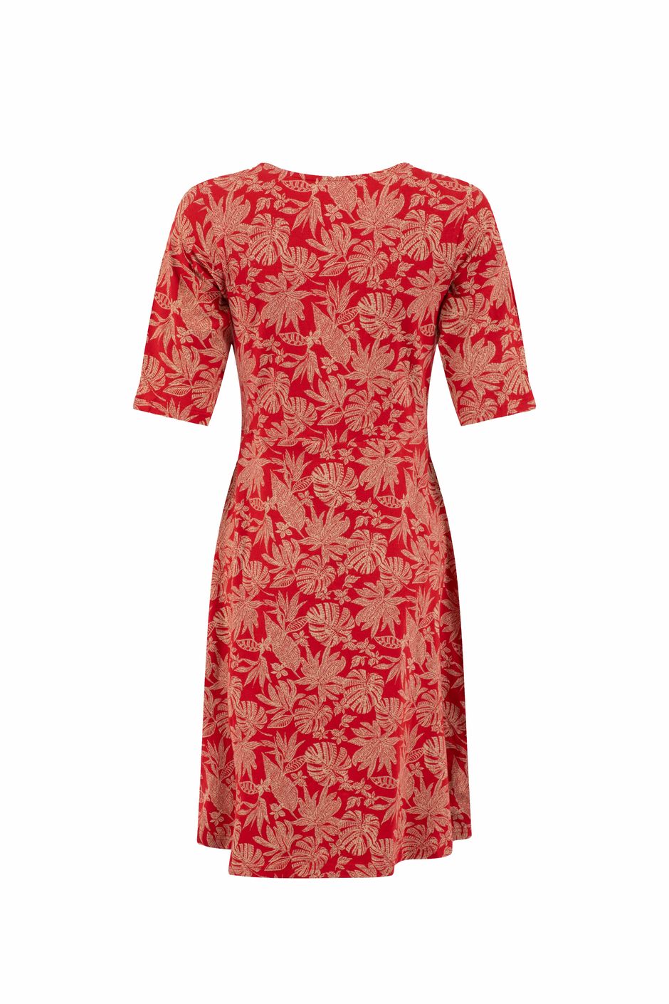 Cassandra Jersey Swing Dress Tomato Red | Weird Fish