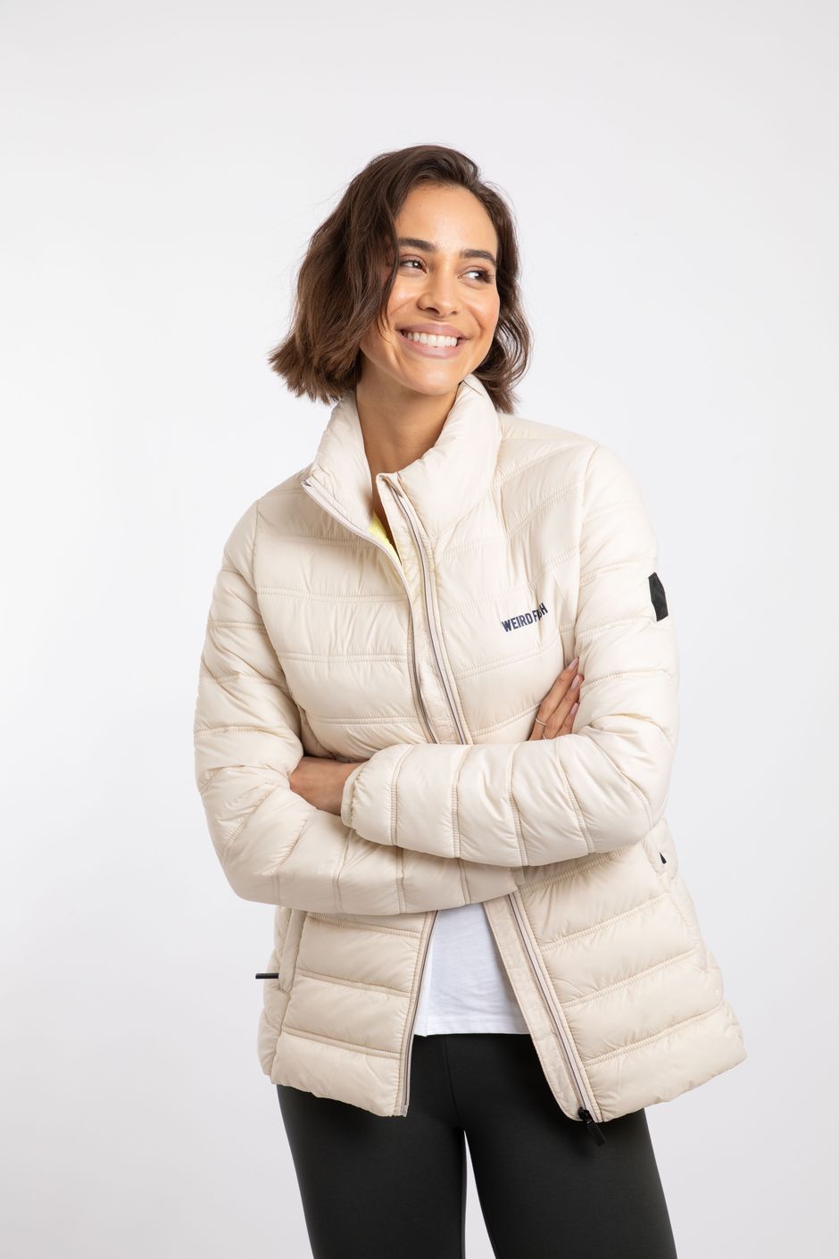 Travellia Lightweight Showerproof Padded Jacket Egg Shell | Weird Fish
