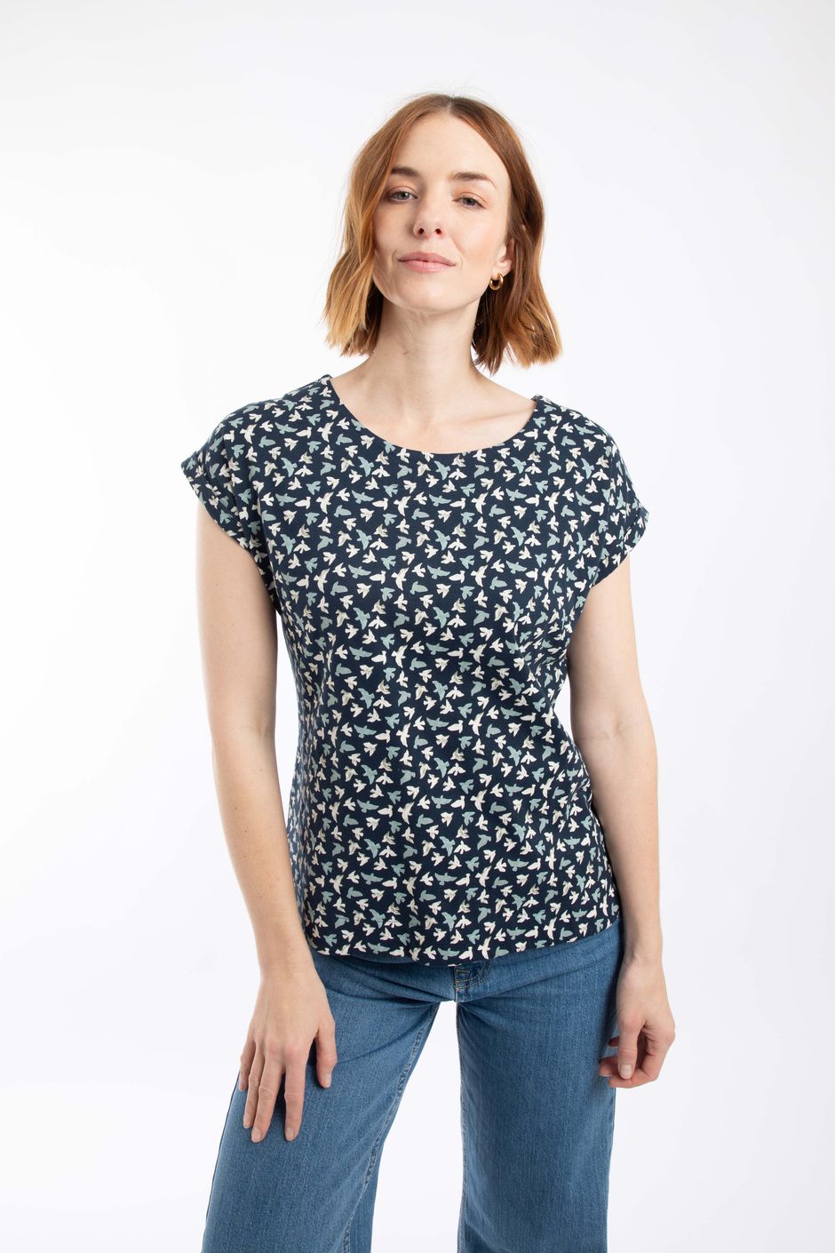 Paw Paw Printed Jersey T-Shirt Midnight | Weird Fish