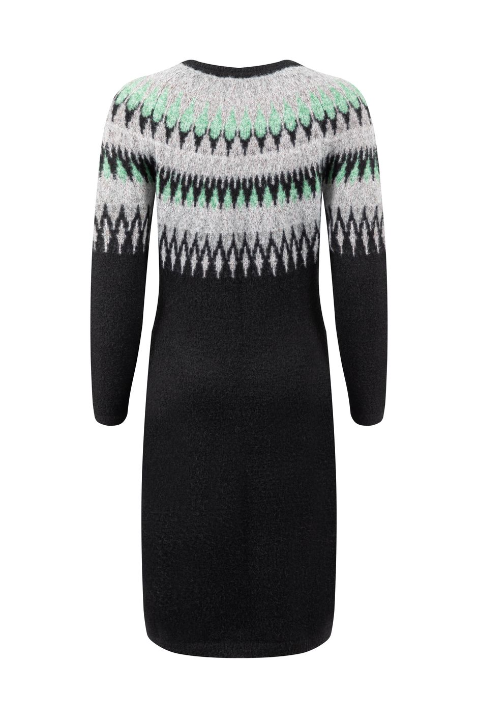 Amren Fair Isle Sparkle Knitted Dress Black | Weird Fish