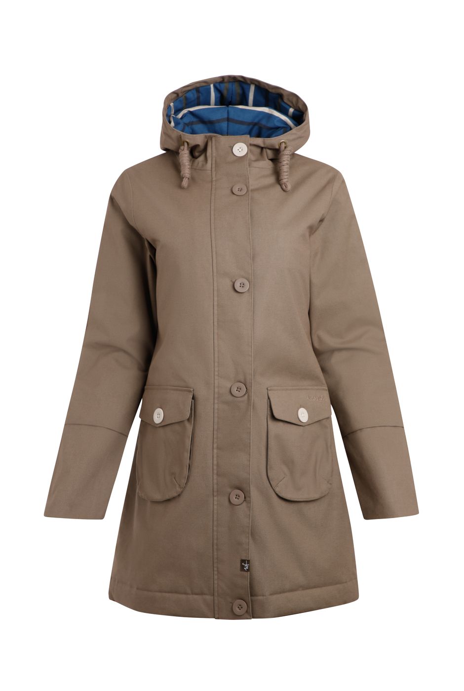 Beatrix Eco Wadded Waterproof Coat Bronze | Weird Fish
