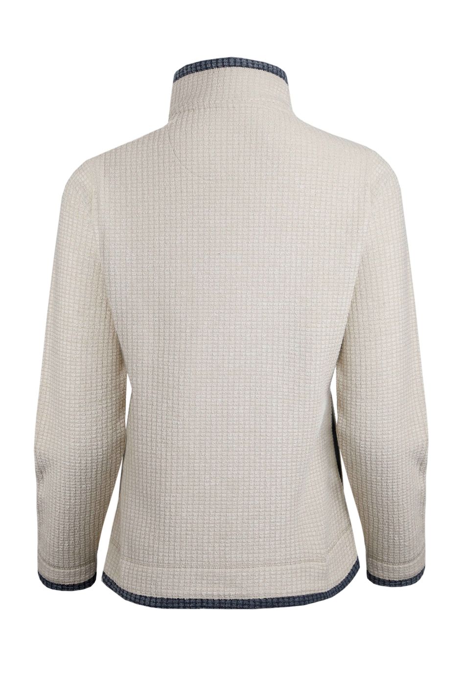 Ariana Full Zip Grid Fleece Ecru | Weird Fish